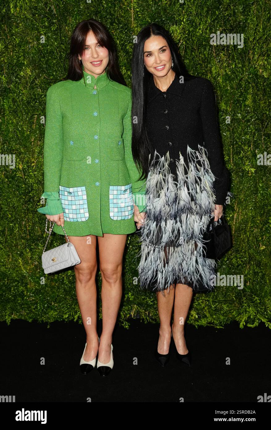 Scout Willis and Demi Moore arriving for the Charles Finch and Chanel ...