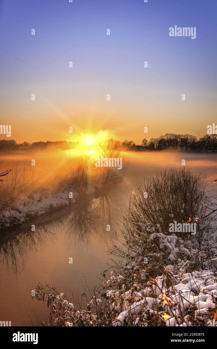 Winter landscape with color look Stock Photo - Alamy