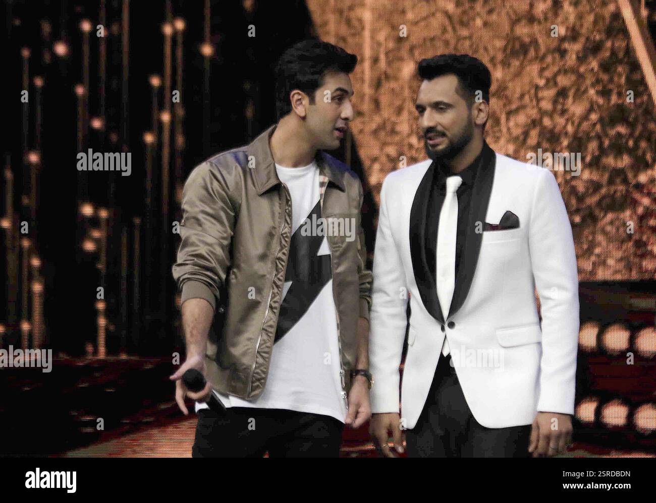 Bollywood actor Ranbir Kapoor with choreographer Punit Pathak during ...