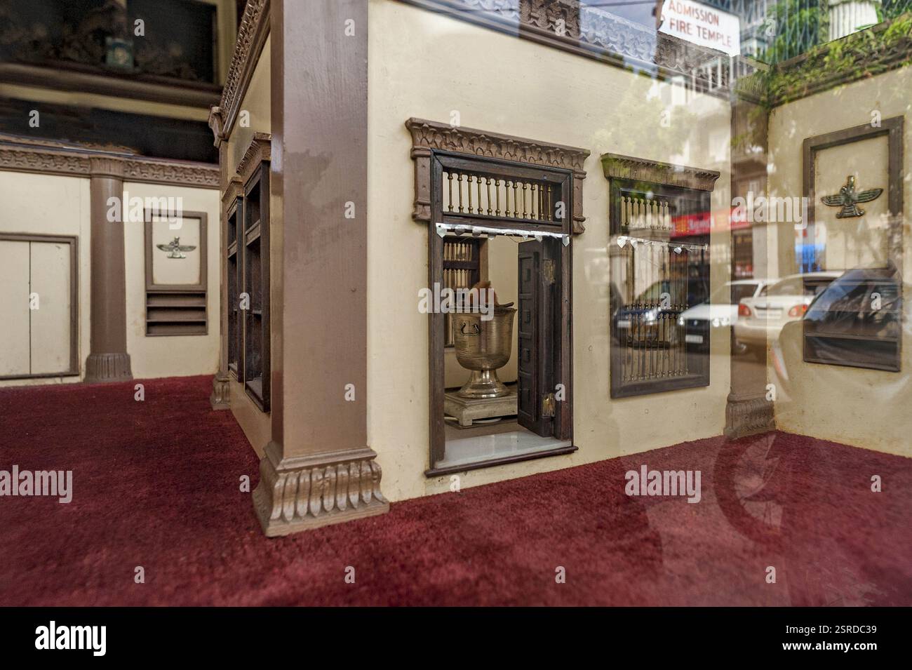 Parsi fire temple model, mumbai, maharashtra, india, asia Stock Photo ...