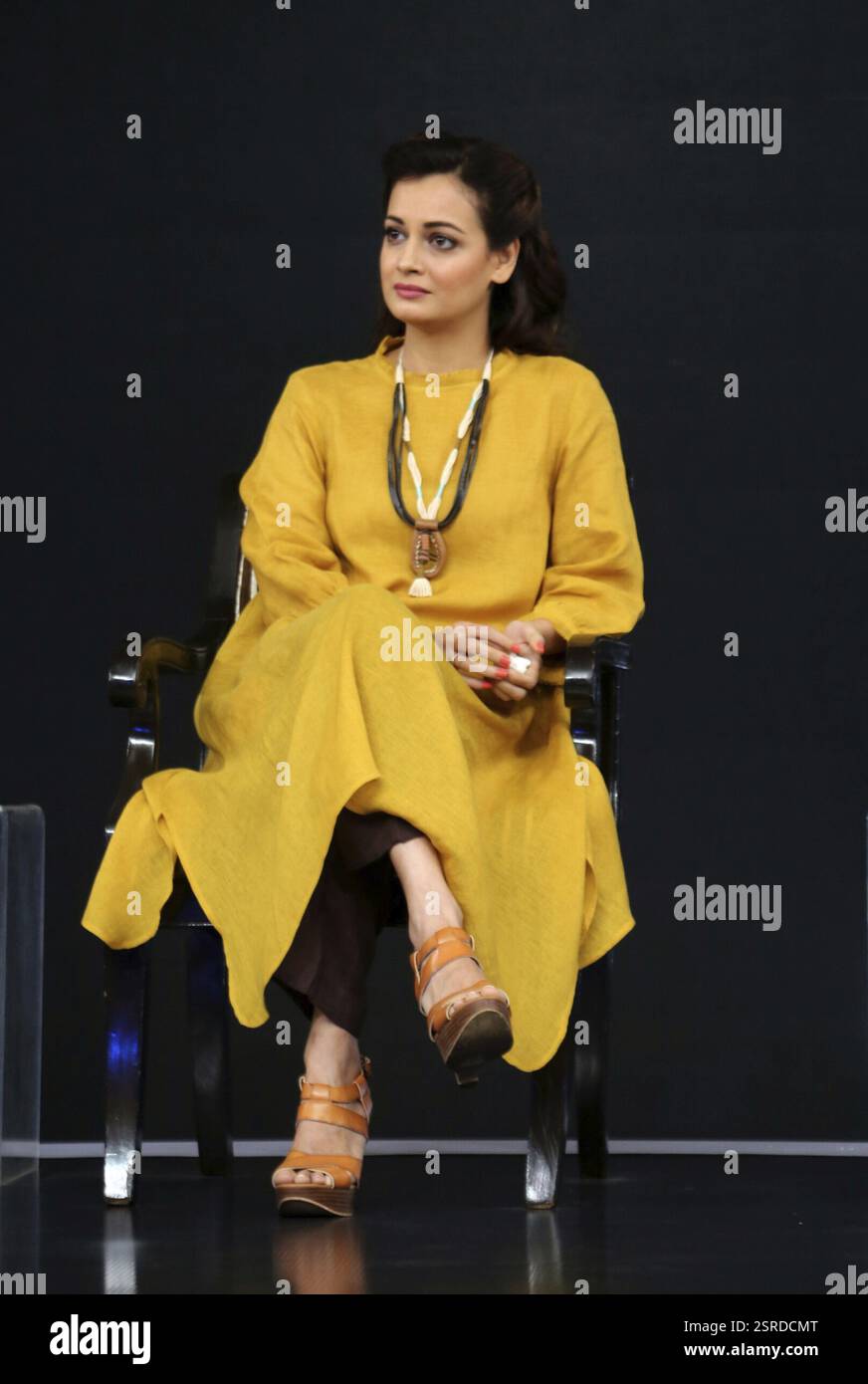 Bollywood actor Diya Mirza during the NDTV Youth for change on the ...