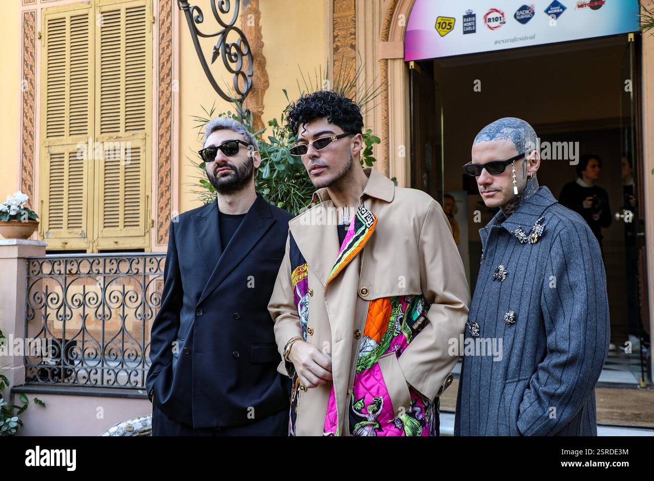 THE KOLORS guests of Villa Nobel in Sanremo during the Music Concert ...