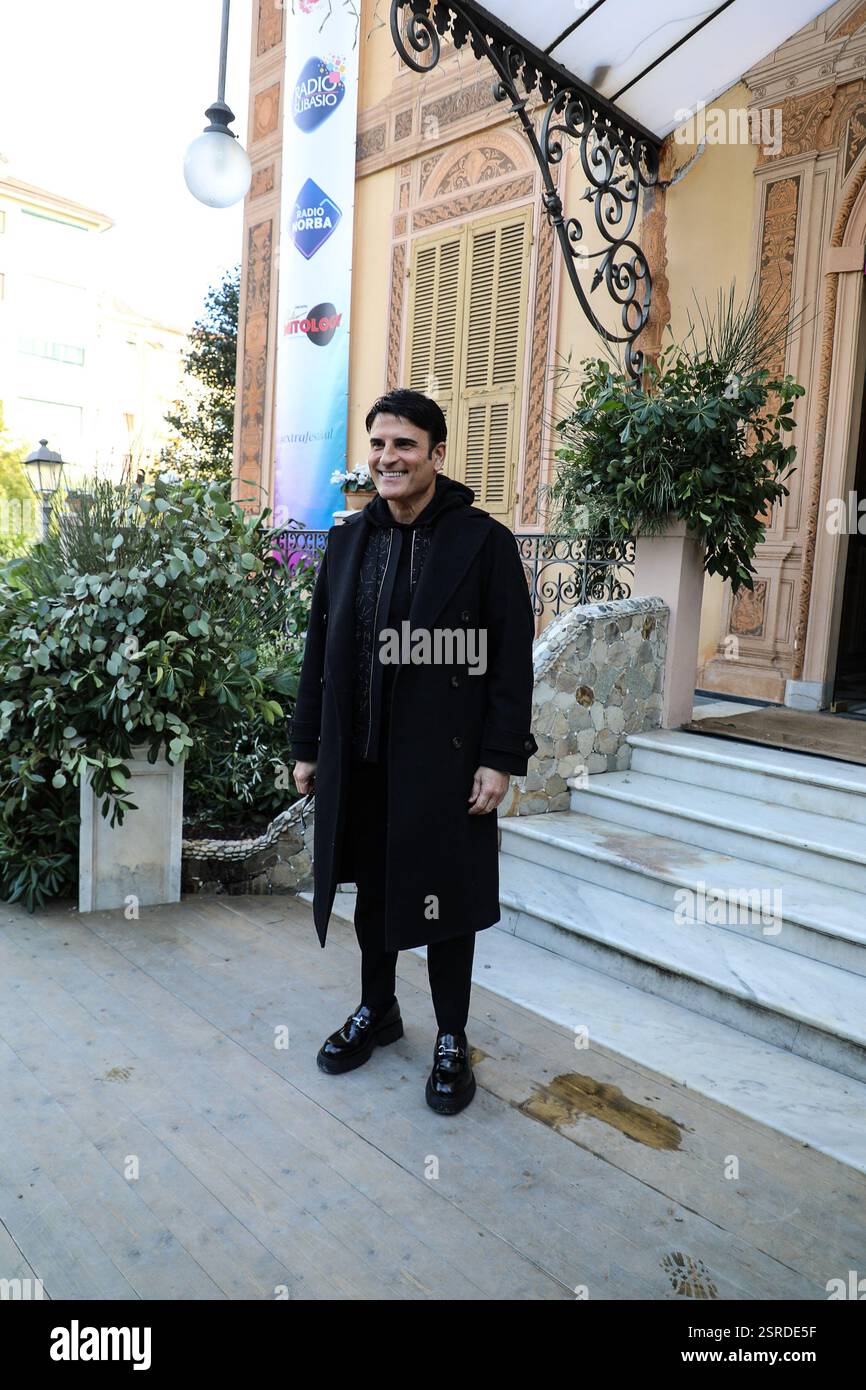 SAL DA VINCI guests of Villa Nobel in Sanremo during the Music Concert ...