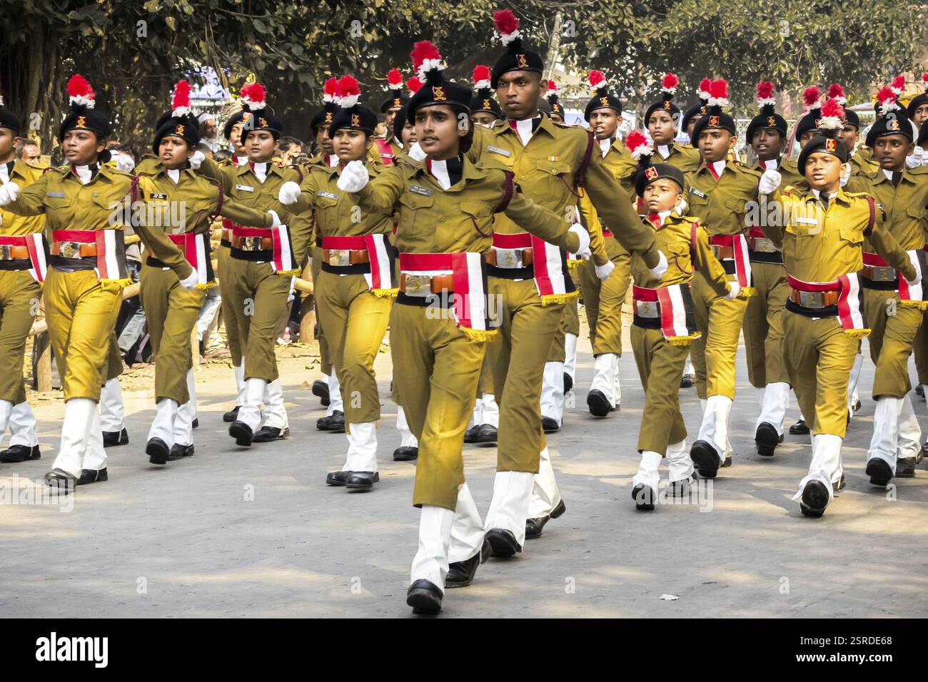 Scouts group republic day parade, Kolkata, west Bengal, India, Asia ...