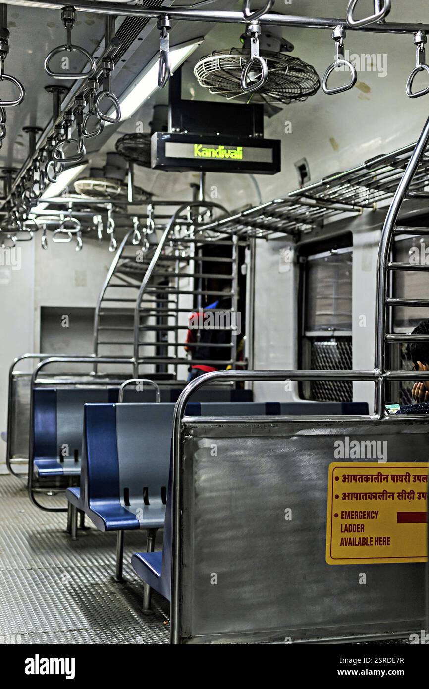 Indicator in train, Kandivali Railway Station, Mumbai, Maharashtra ...