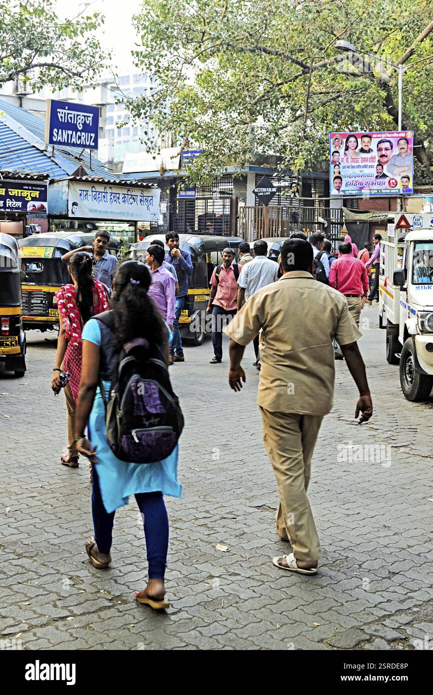 Santacruz Railway Station, Mumbai, Maharashtra, India, Asia Stock Photo ...