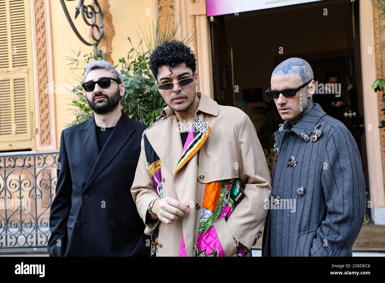THE KOLORS guests of Villa Nobel in Sanremo during the Music Concert ...
