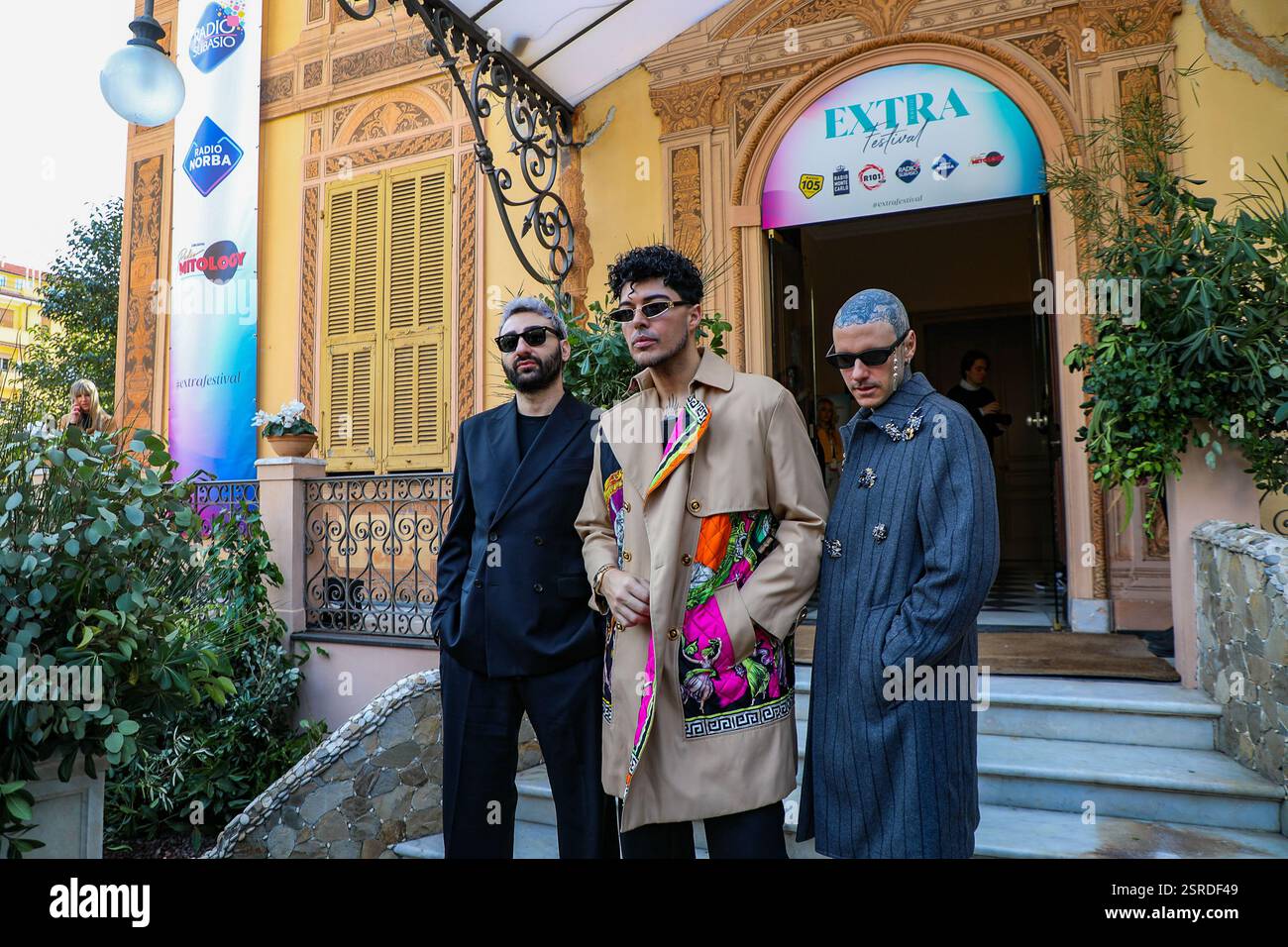 THE KOLORS guests of Villa Nobel in Sanremo during the Music Concert ...