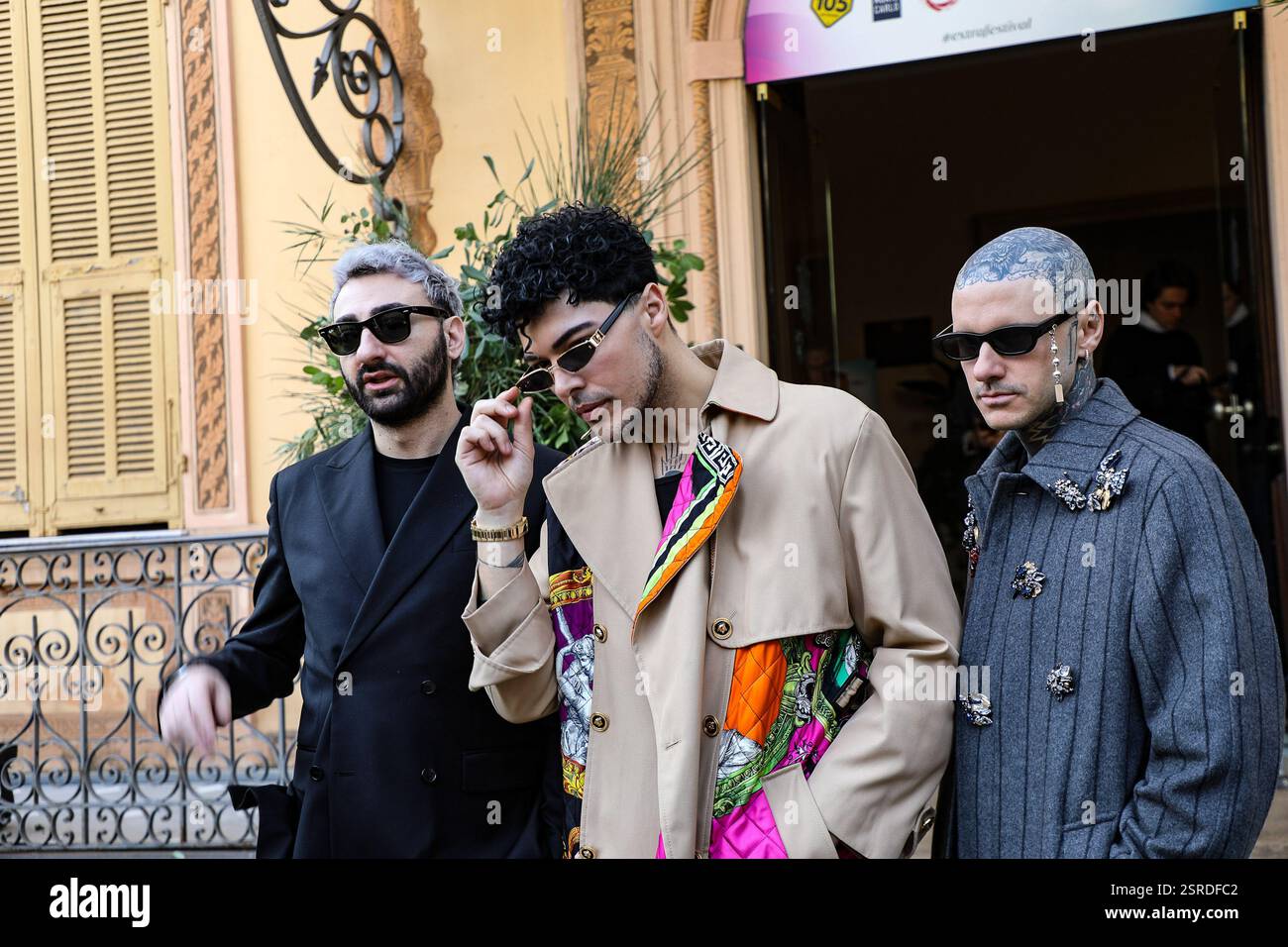 THE KOLORS guests of Villa Nobel in Sanremo during the Music Concert ...