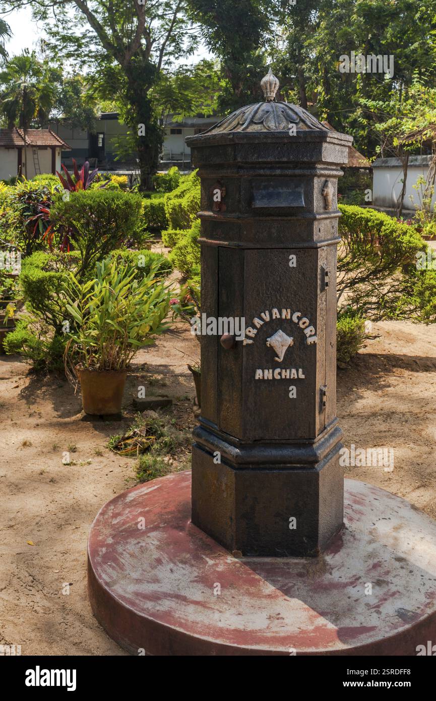 Vintage travancore anchal letterbox, kerala, india, asia Stock Photo ...