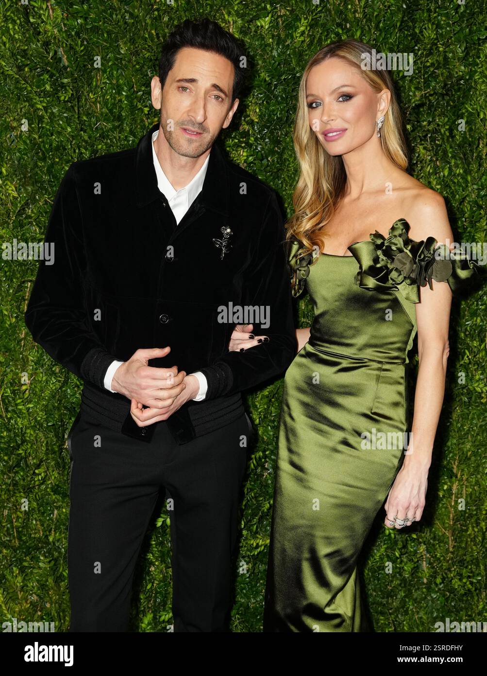 Adrien Brody and Georgina Chapman arriving for the Charles Finch and ...