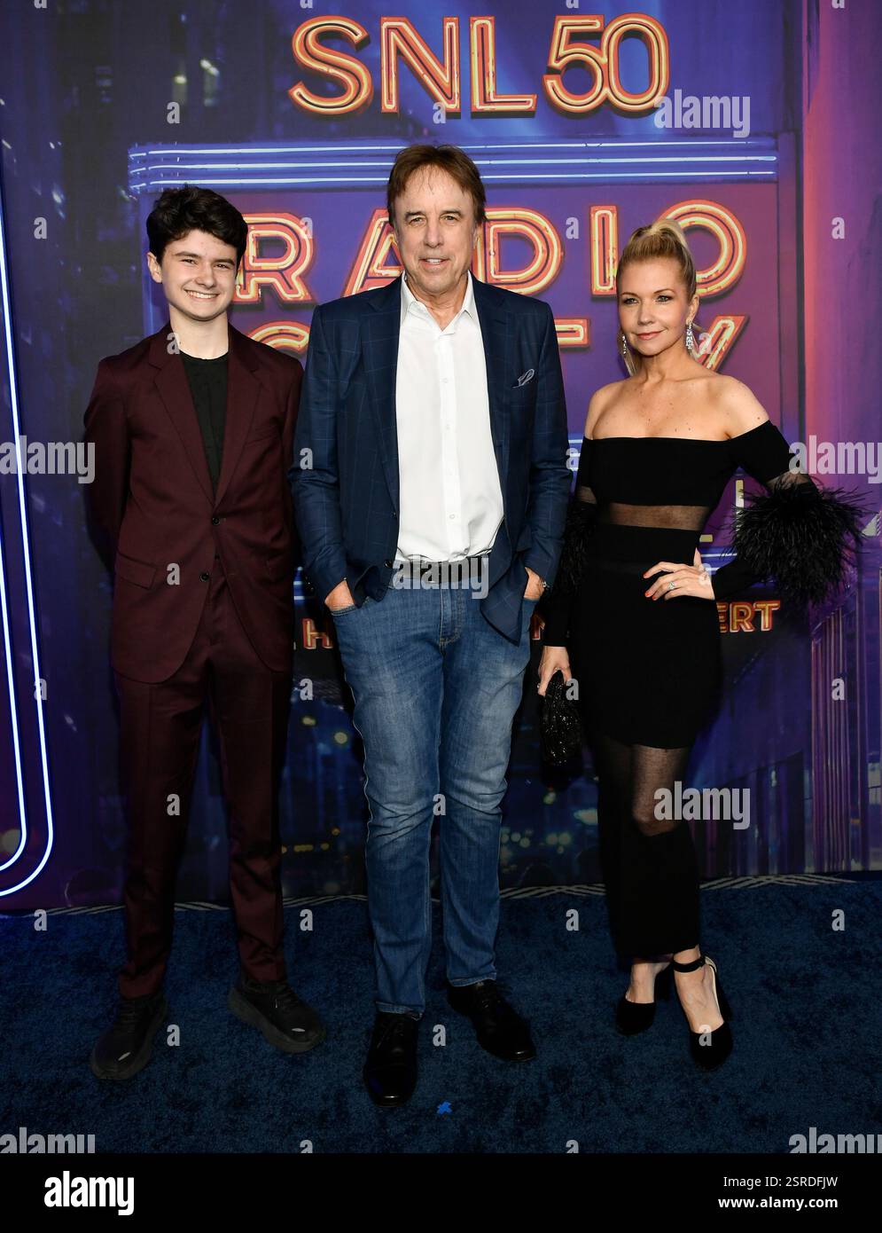 Kevin Nealon, center, with son Gable Nealon and wife Susan Yeagley ...