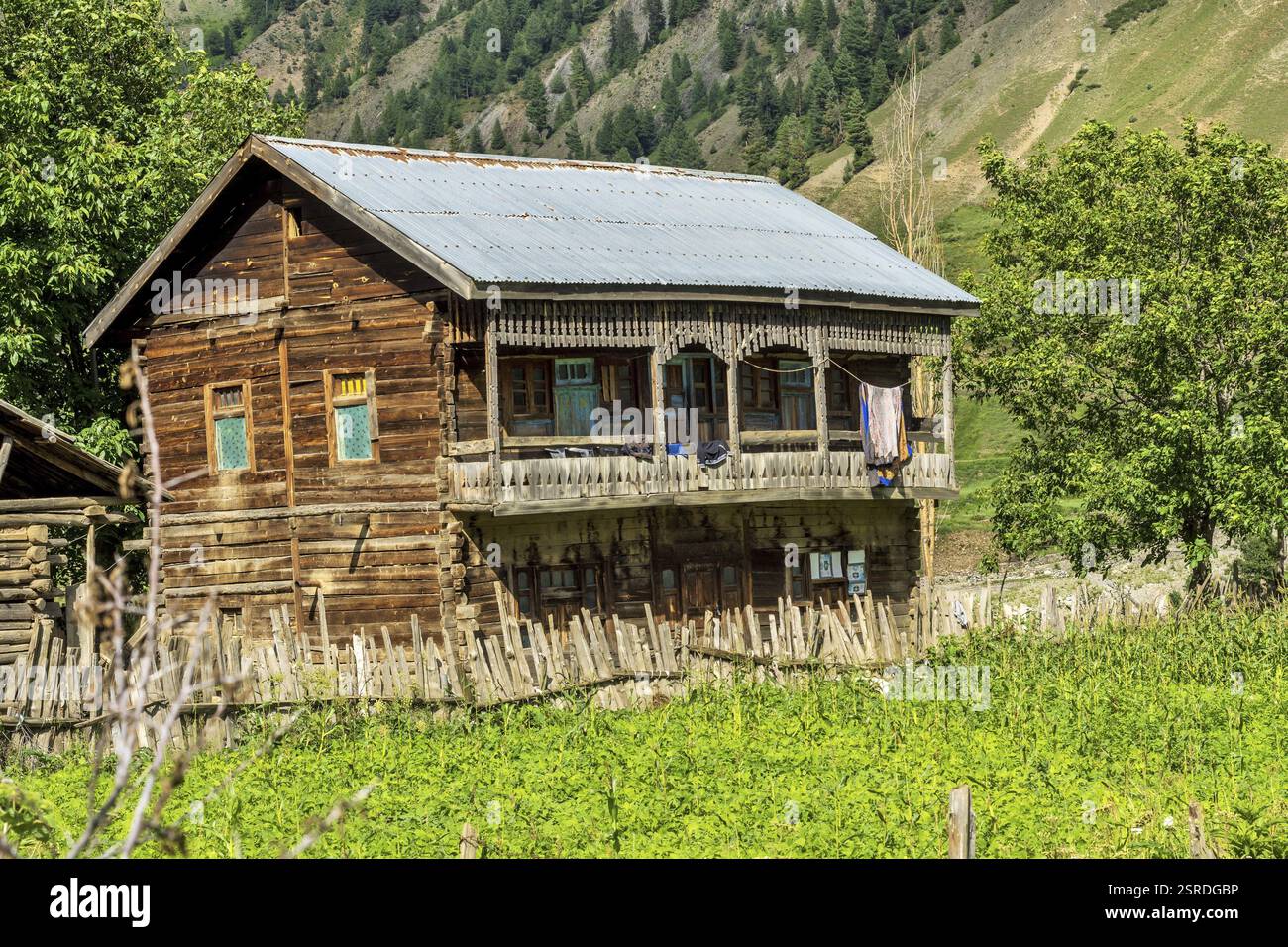 Sheikhpura village, Tulail valley, Kashmir, India, Asia Stock Photo - Alamy