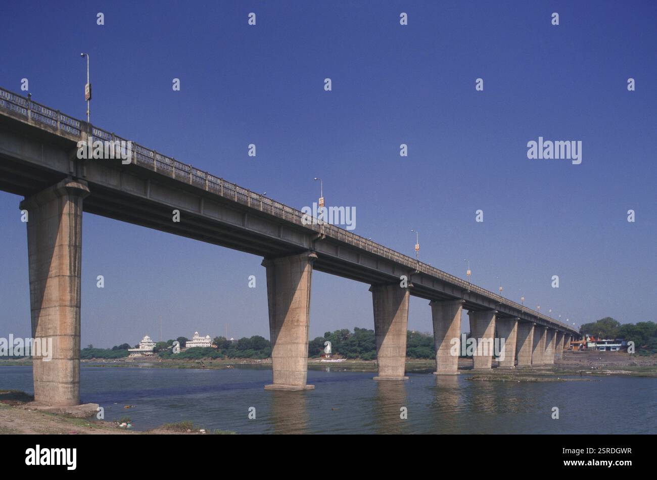 Bridge over Godavari river, Nanded, Maharashtra, India, Asia Stock ...