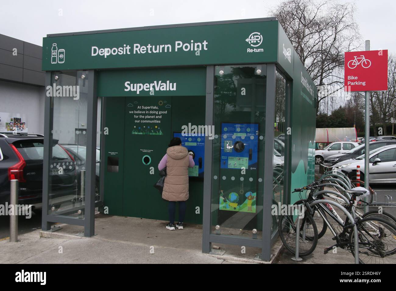 Dublin, Ireland - 13th February 2025 - The Deposit Return Point outside ...