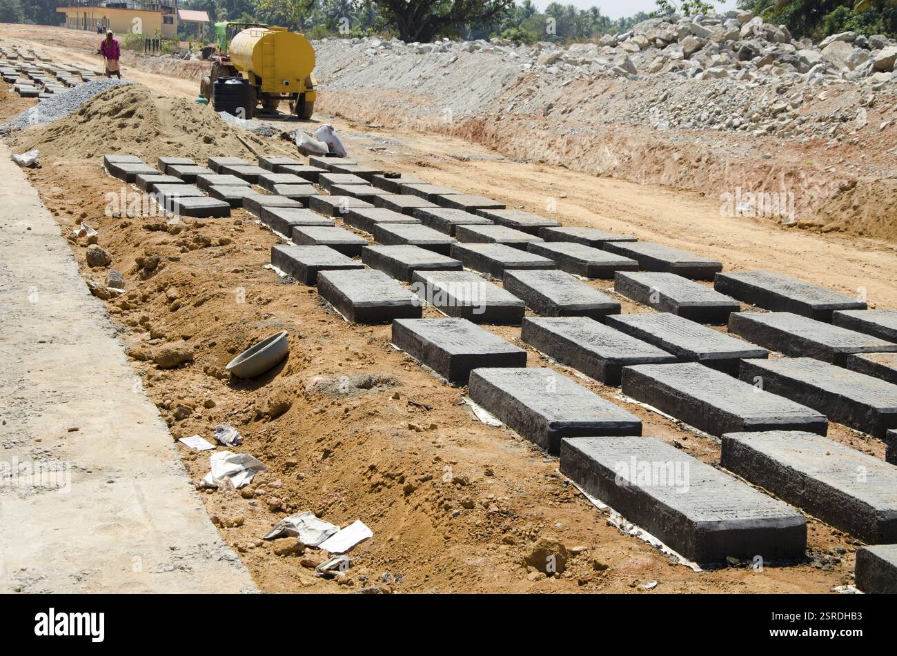 Cement slabs, kerala, india, asia Stock Photo - Alamy