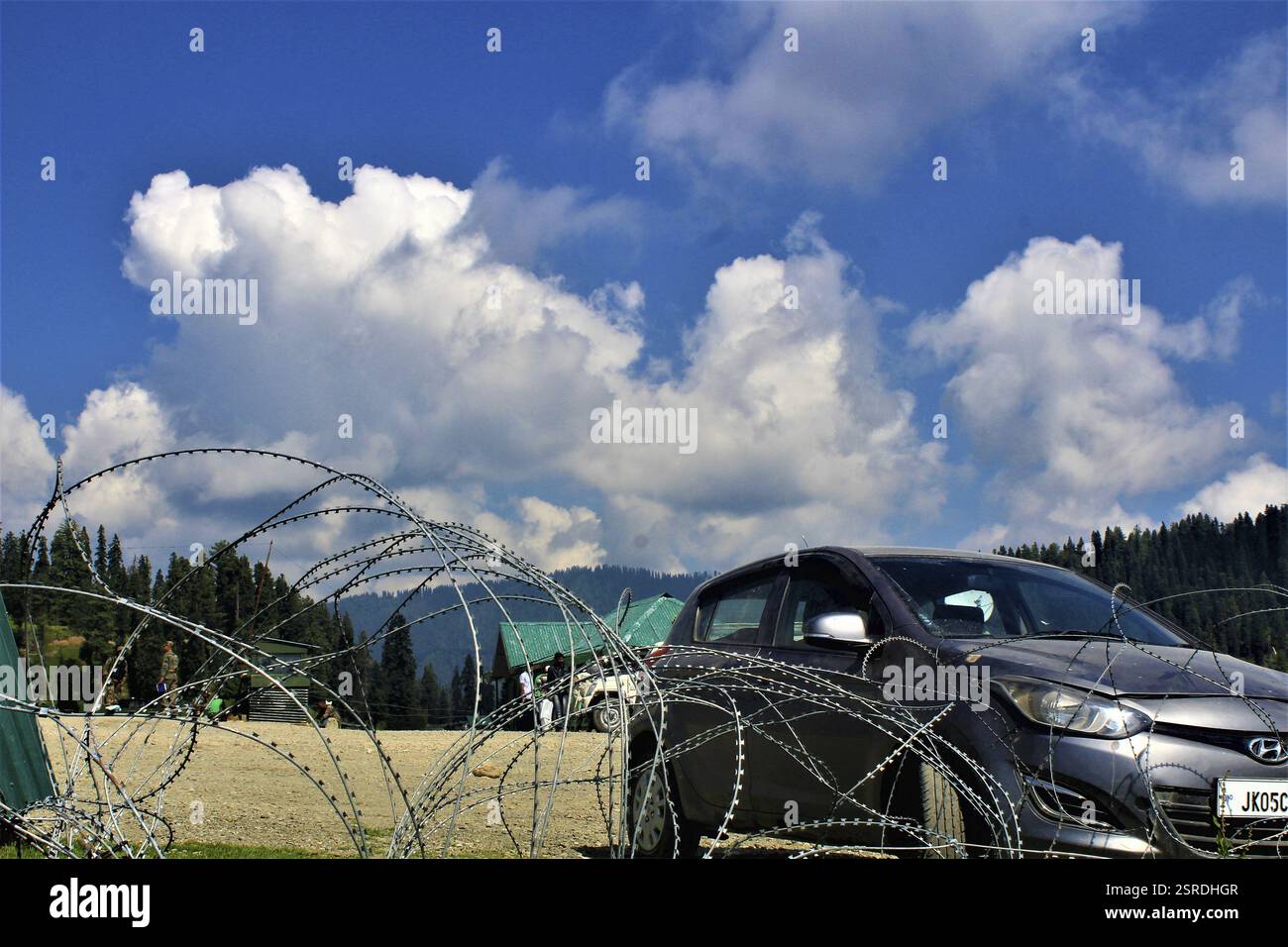Army man during death anniversary of Hizbul Mujahideen, Kashmir, India ...