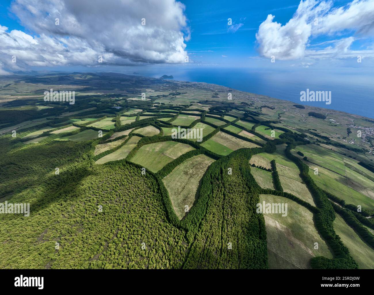 Aerial view from the summit of Serra de Santa Barbara, the tallest ...