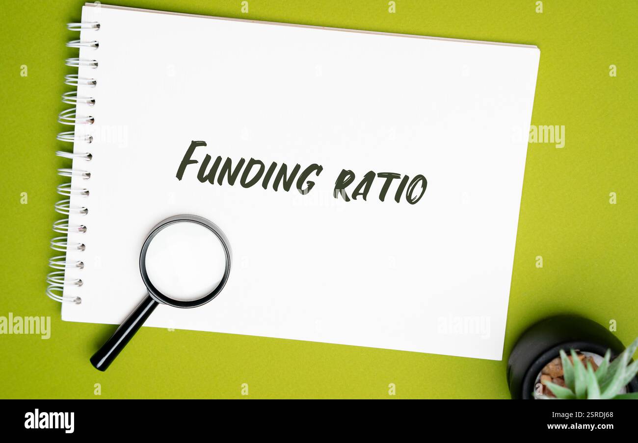 Funding ratio concept. Pension fund’s current financial position ...