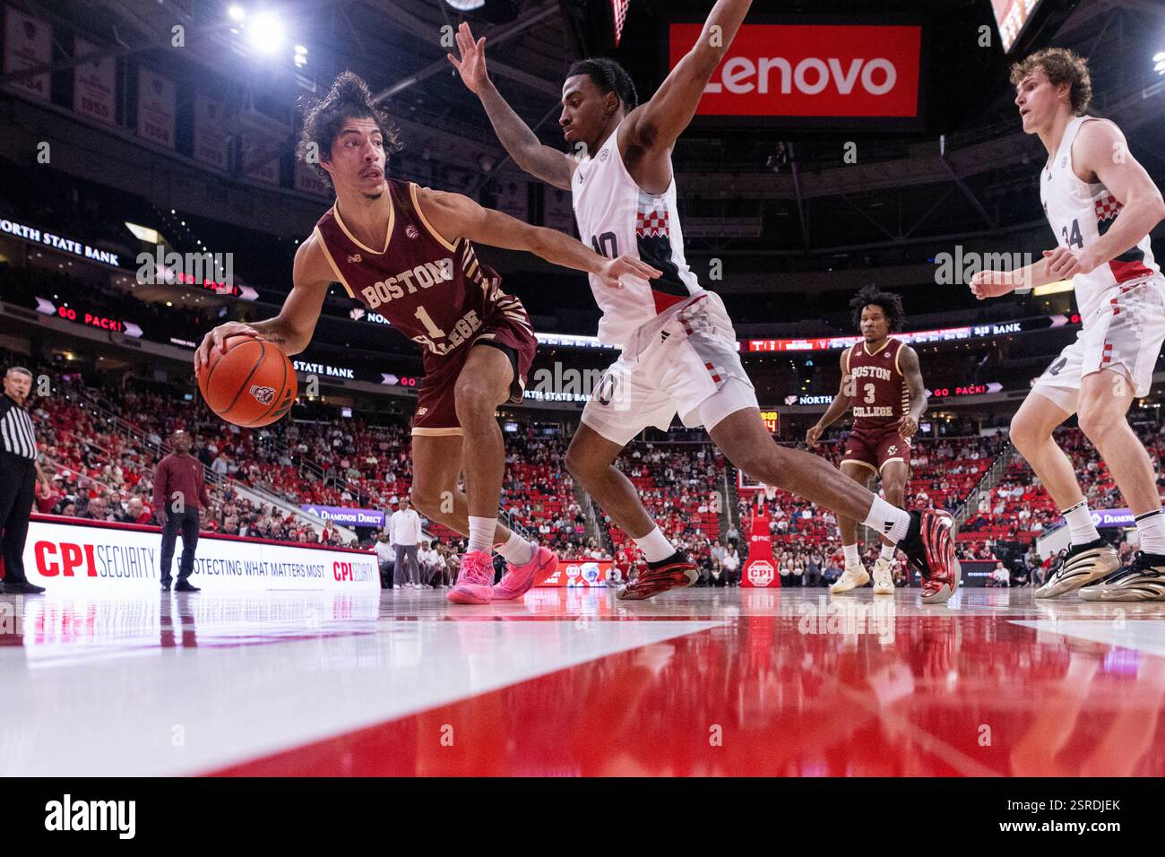 Raleigh, NC, USA. 15th Feb, 2025. Boston College guard Dion Brown (1 ...