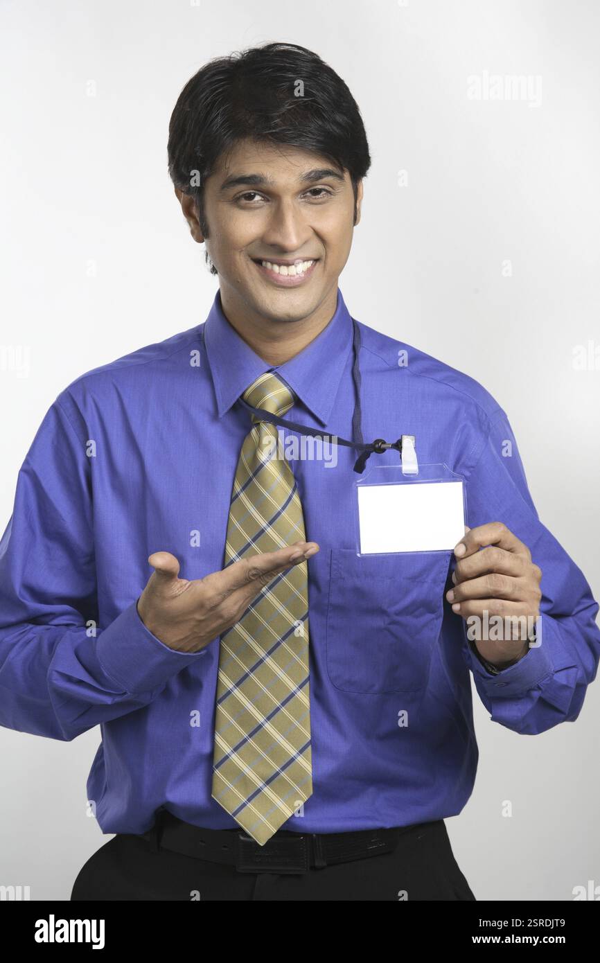 Executive wore Identity card with strap around neck and showing MR#687M ...