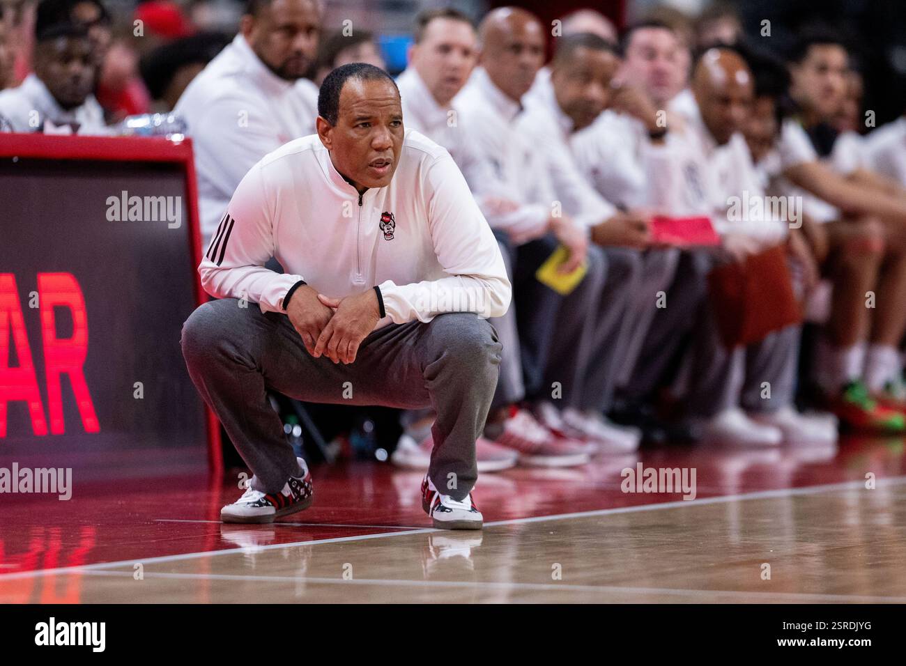 Raleigh, NC, USA. 15th Feb, 2025. North Carolina State head coach Kevin ...