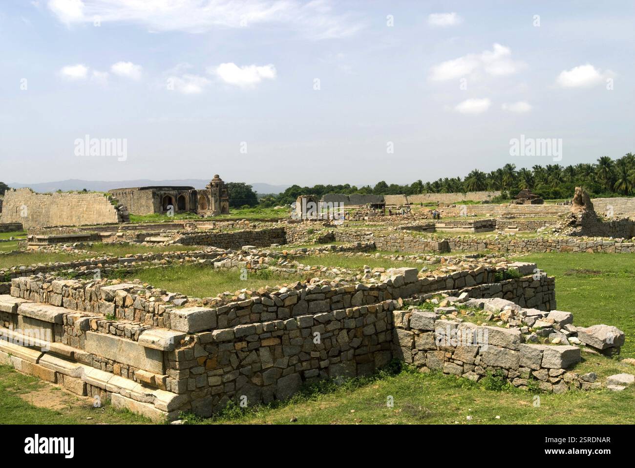 Basement of King's Palace tower in Hampi, Karnataka, India, Asia Stock ...
