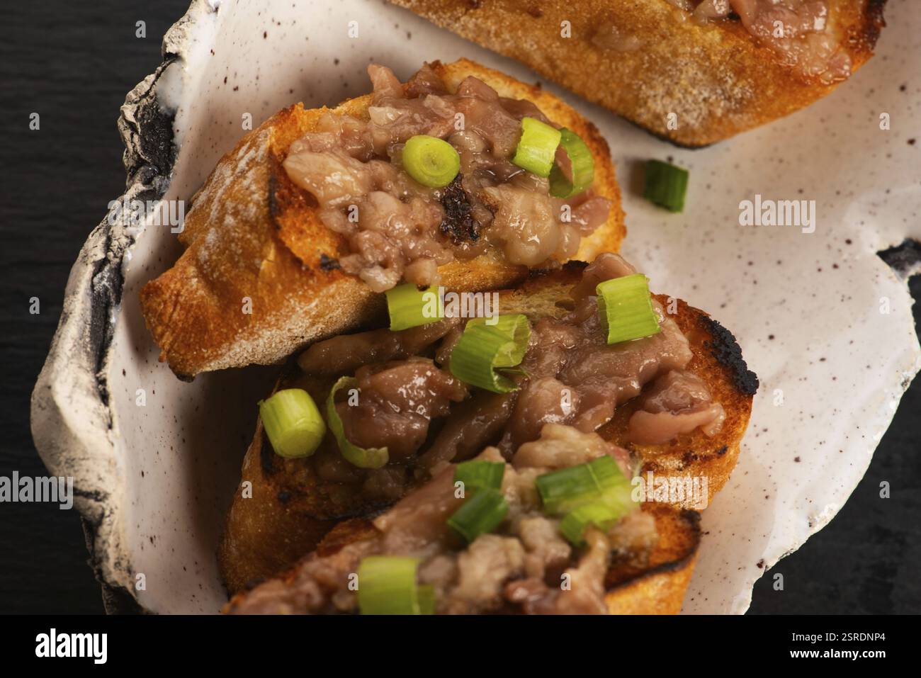 Homemade Roasted Beef Bone Marrow with toast Stock Photo - Alamy