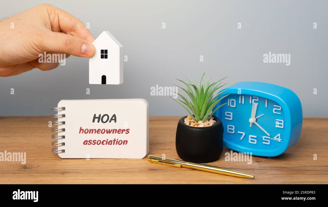 HOA Homeowners Association. Organization in a residential community ...