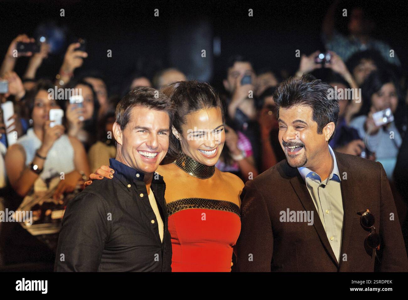 Hollywood actor Tom Cruise, Paula Patton Indian Anil Kapoor, Mumbai ...