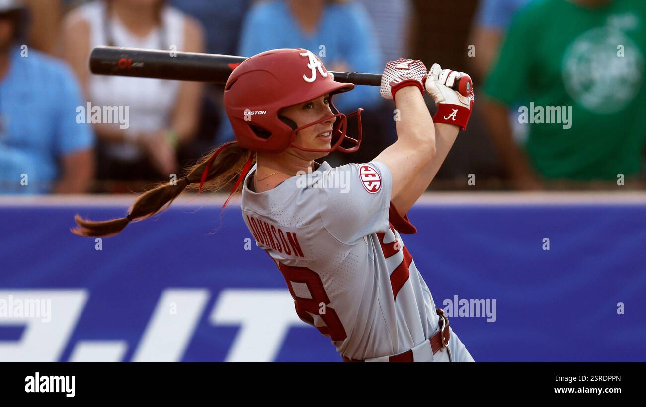 Alabama outfielder Jenna Johnson (88) during an NCAA softball game ...