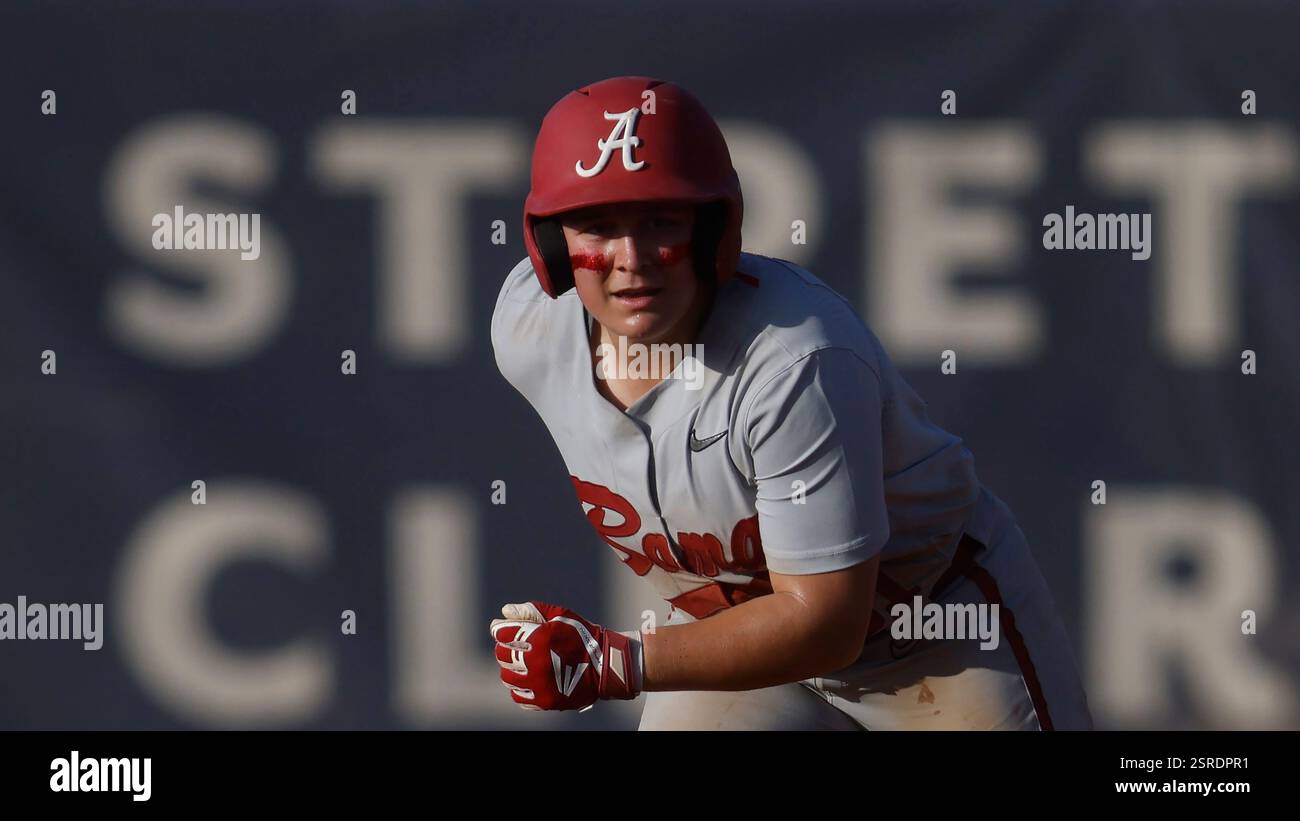 Alabama infielder Kenleigh Cahalan (31) during an NCAA softball game ...