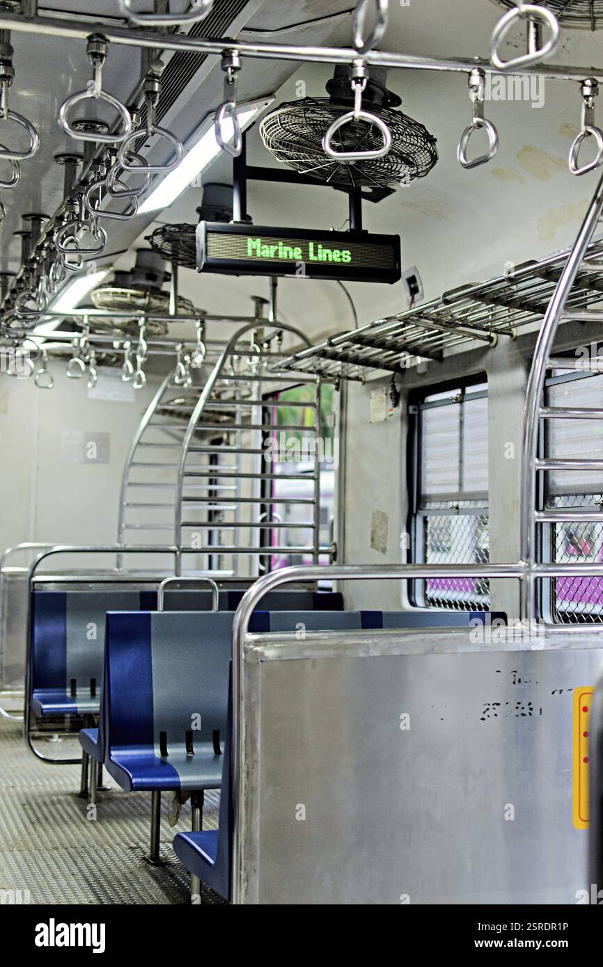 Indicator in local train, marine lines railway station, Mumbai ...