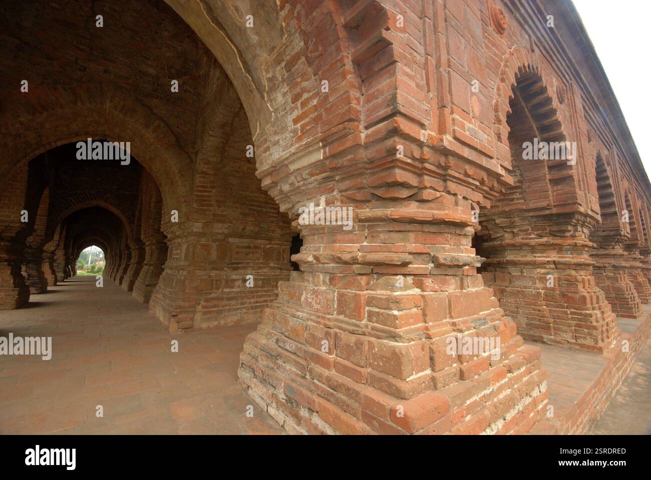 Pillars of Rasmoncha made of burnt clay bricks established by King Bir ...