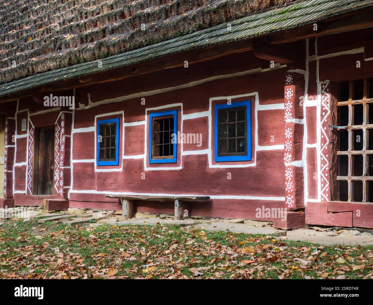 Sanok, Poland - Sep, 2022: Folk architecture open-air museum. Cottage ...