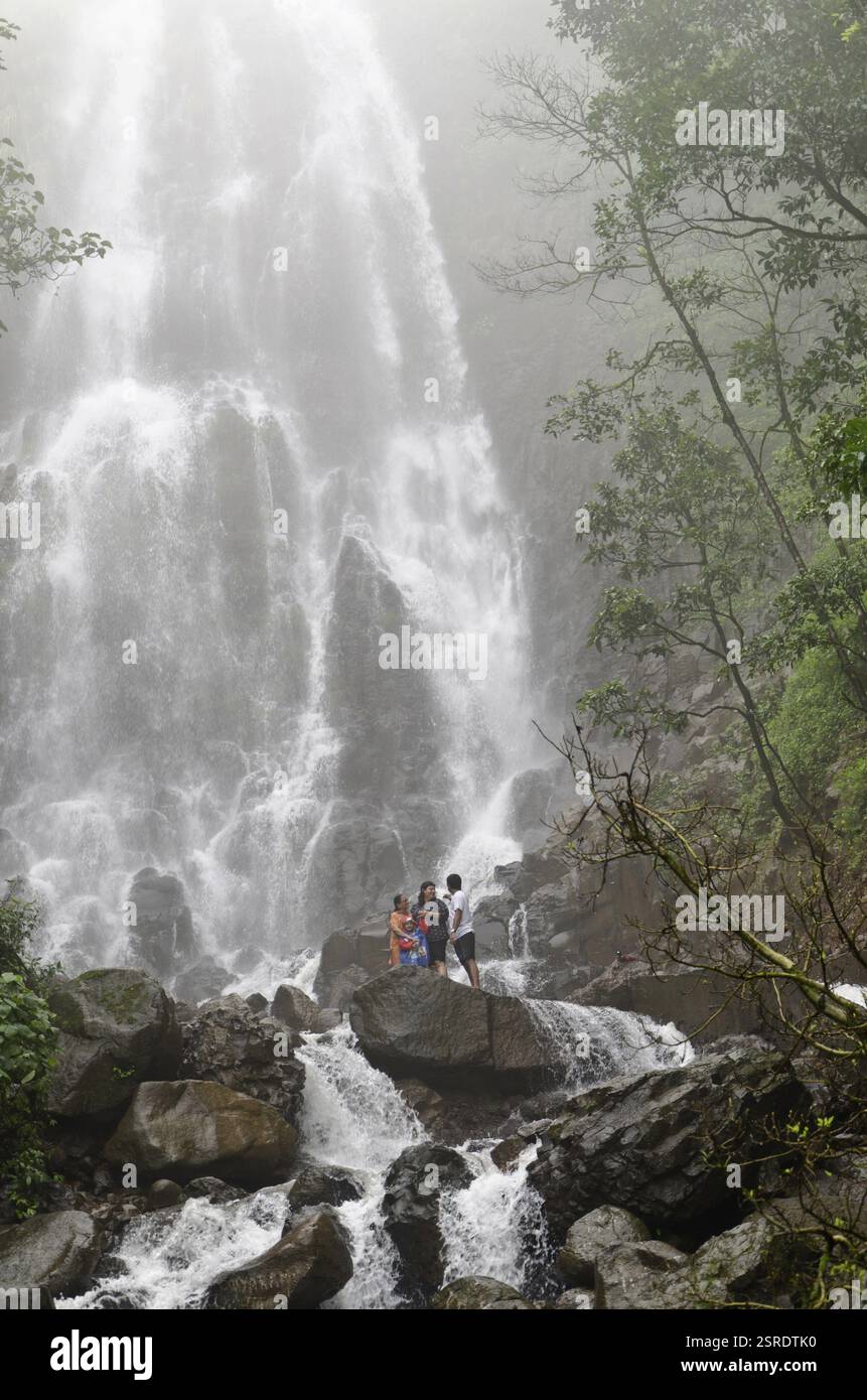 Waterfall at Amboli ghat, Sindhudurg, Maharashtra, India, Asia Stock ...