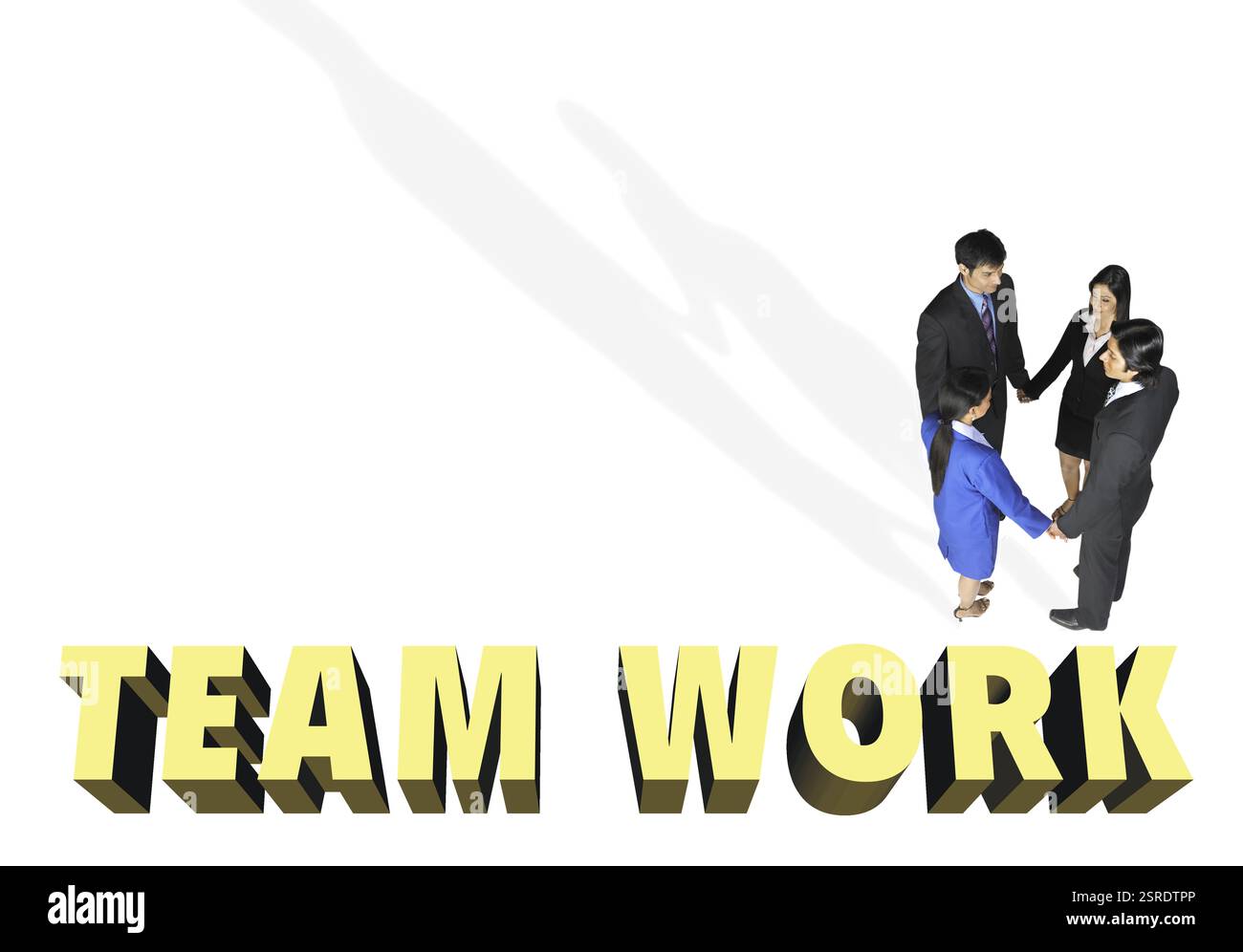 4 team teamwork team work team work Cut Out Stock Images & Pictures - Alamy
