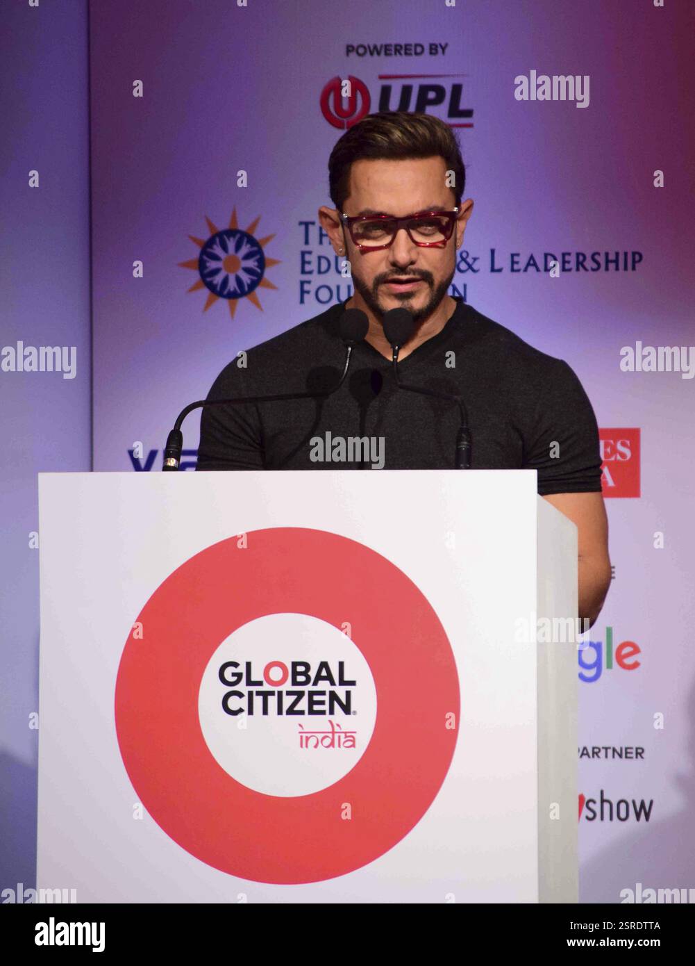 Bollywood actor Aamir Khan press conference to launch of Global Citizen Festival Global ...