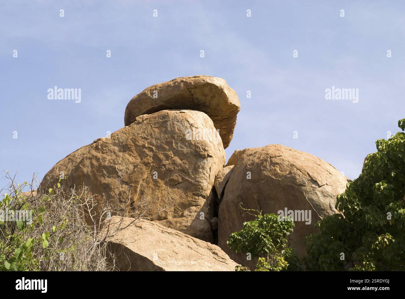 Stunning rock formation at Hampi, Karnataka, India, Asia Stock Photo ...