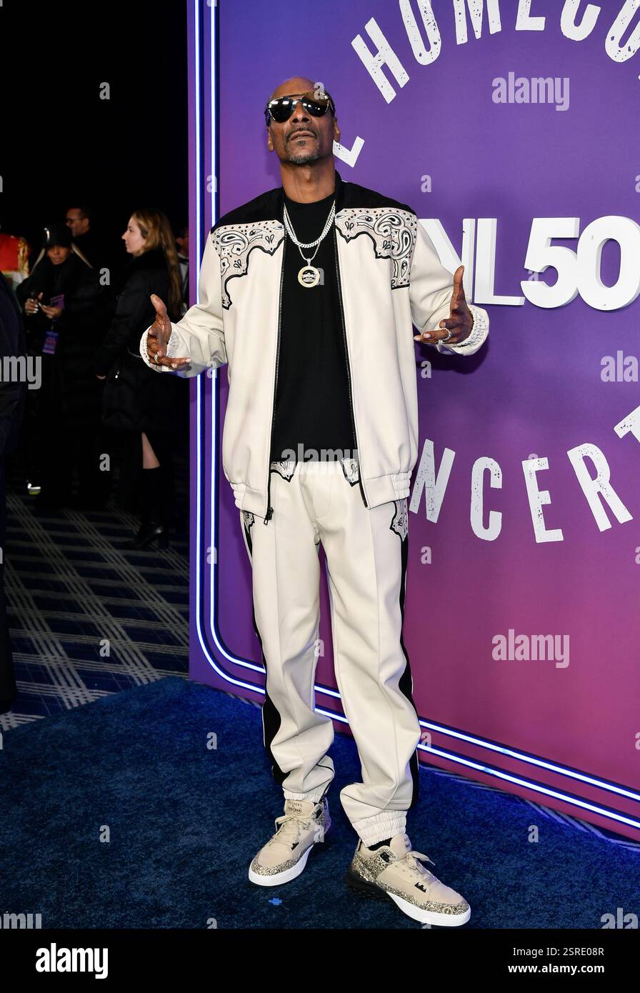 Snoop Dogg attends the SNL50: The Homecoming Concert at Radio City ...