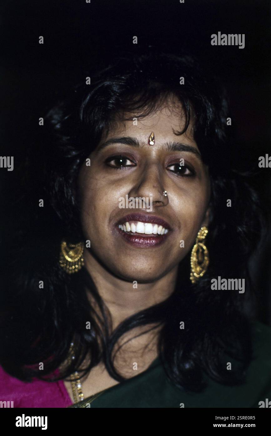 Portrait of Kavita Krishnamurthy, India, Asia Stock Photo - Alamy