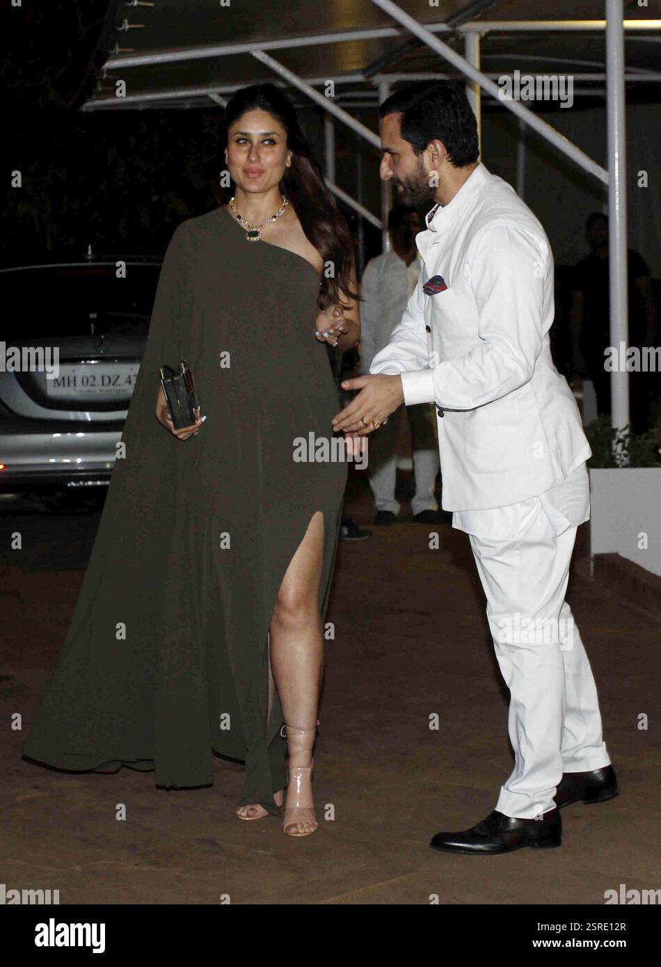 Bollywood actor Saif Ali Khan with his wife and actor Kareena Kapoor ...