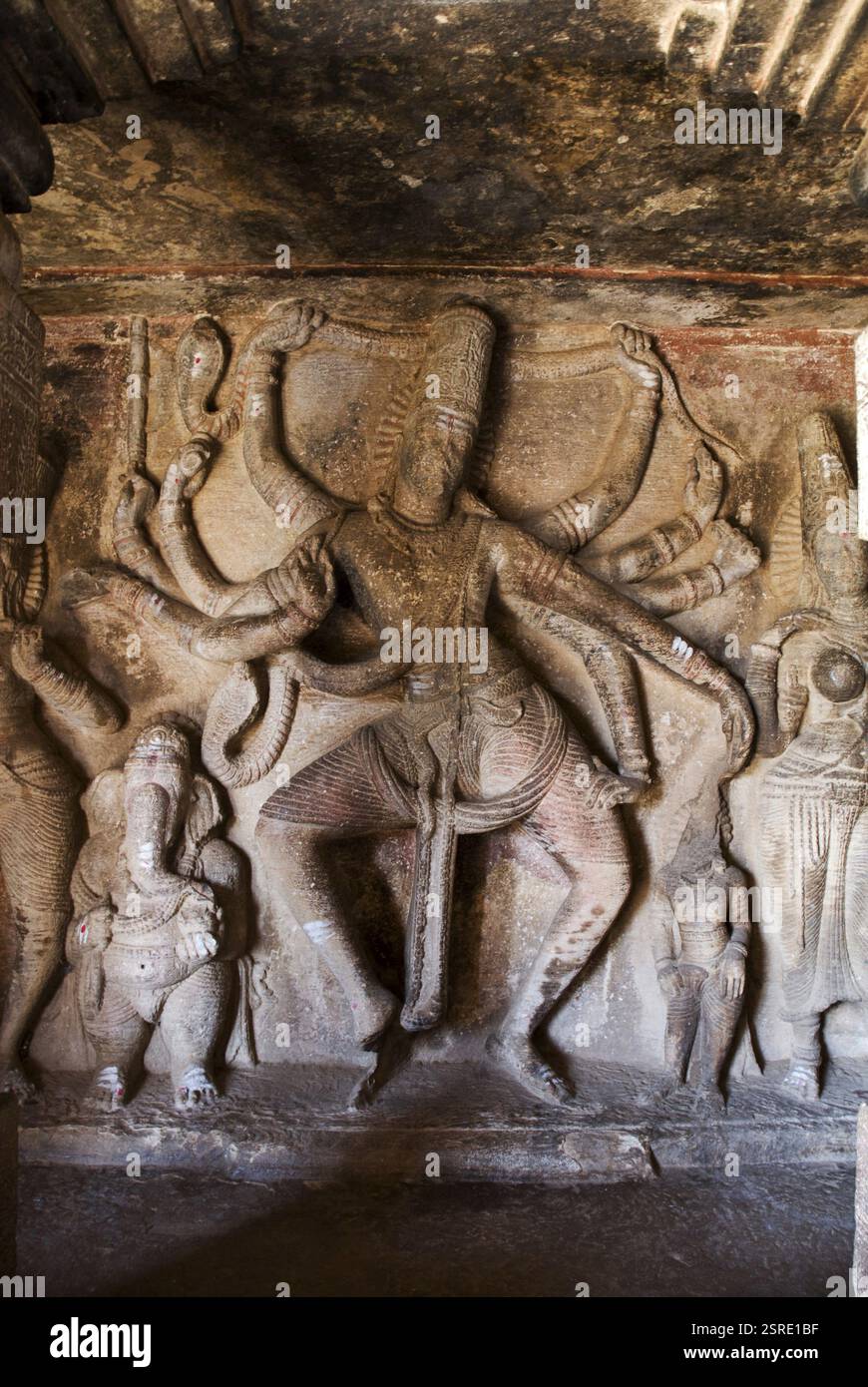 Statue inside Ravalphadi temple cave, Aihole, Karnataka, India, Asia ...