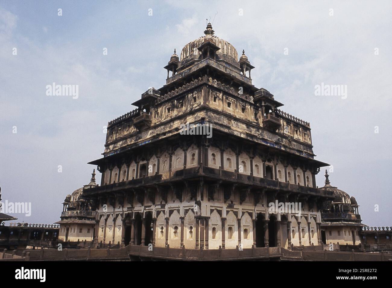 Structure of Datia Palace, Datia, Madhya Pradesh, India, Asia Stock ...