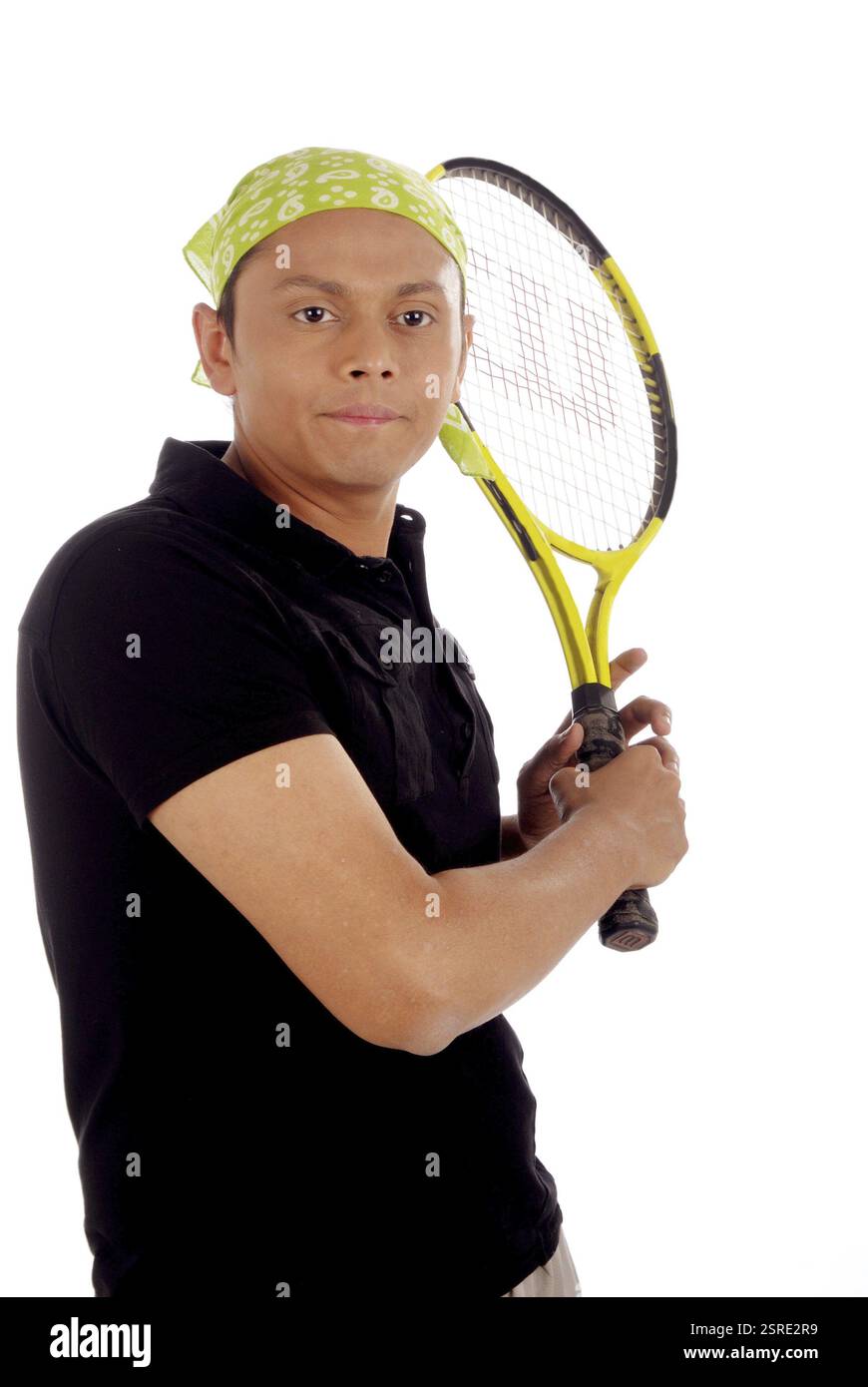 South Indian College going Student Playing Tennis India Asia MR#782 ...