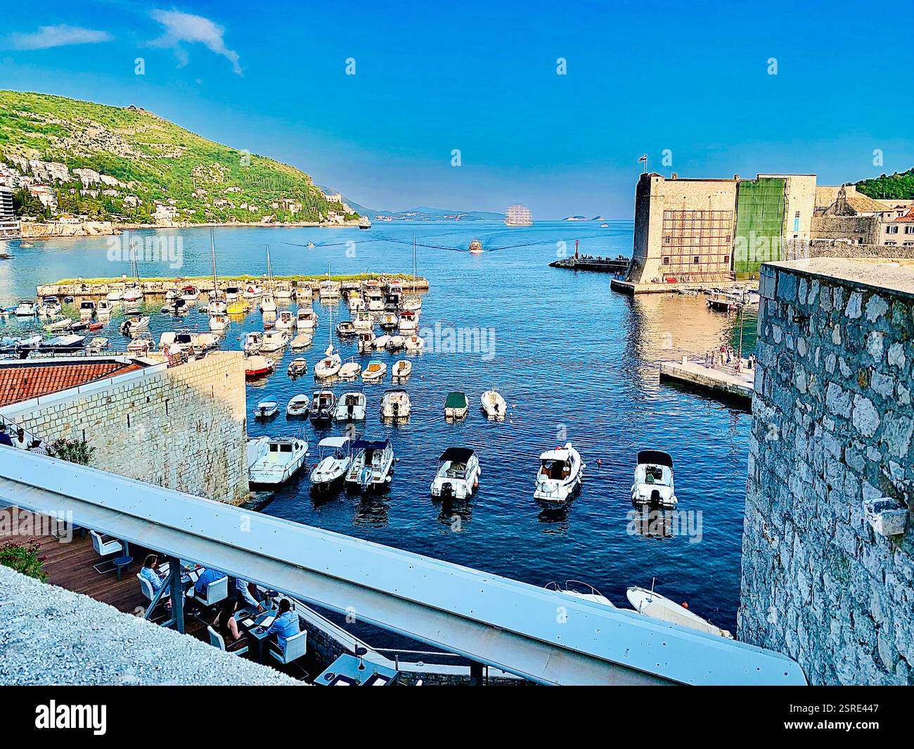 View of Dubrovnik's Old Port Stock Photo - Alamy