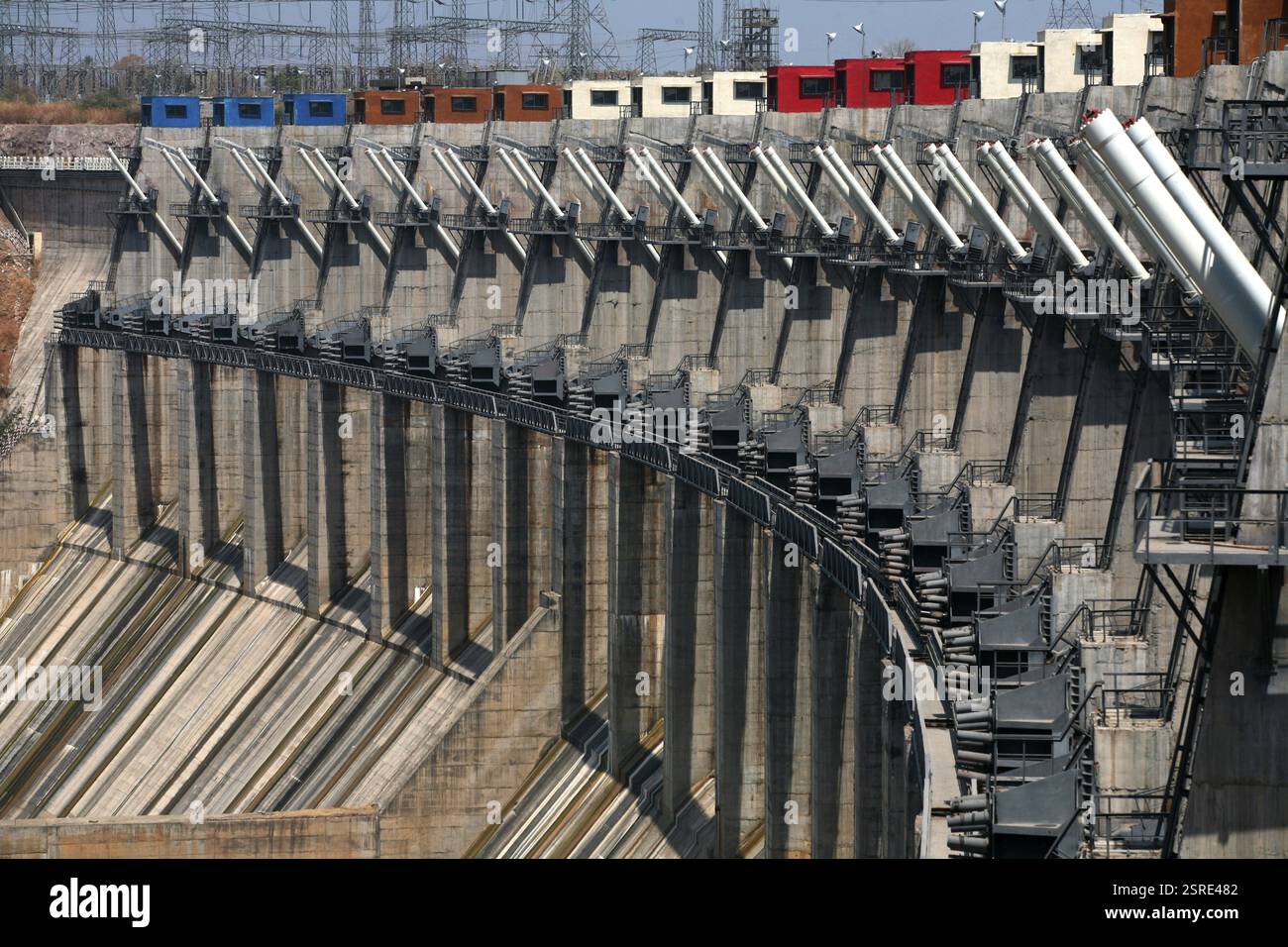 Indira Sagar dam on river Narmada, Punasa village in Khandwa district ...