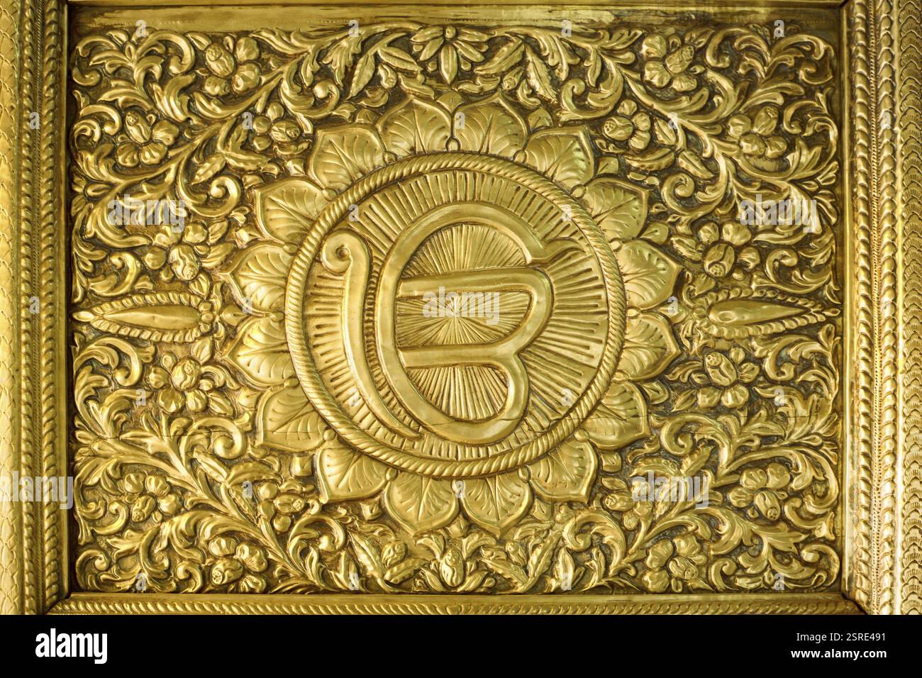 Gold plated motifs with floral and figurative designs Nanded ...