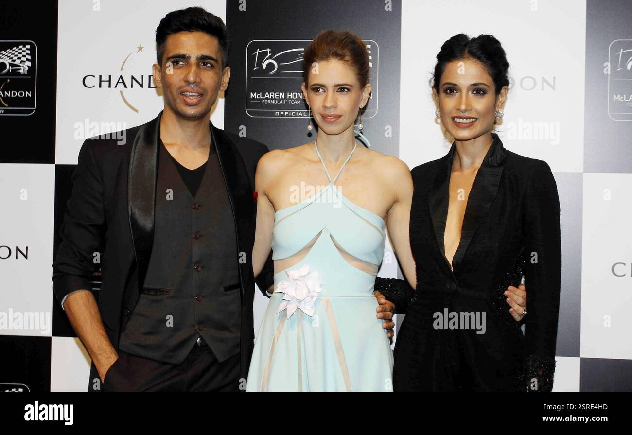 Bollywood actors Gulshan Devaiya, Kalki Koechlin and Sarah Jane Dias ...