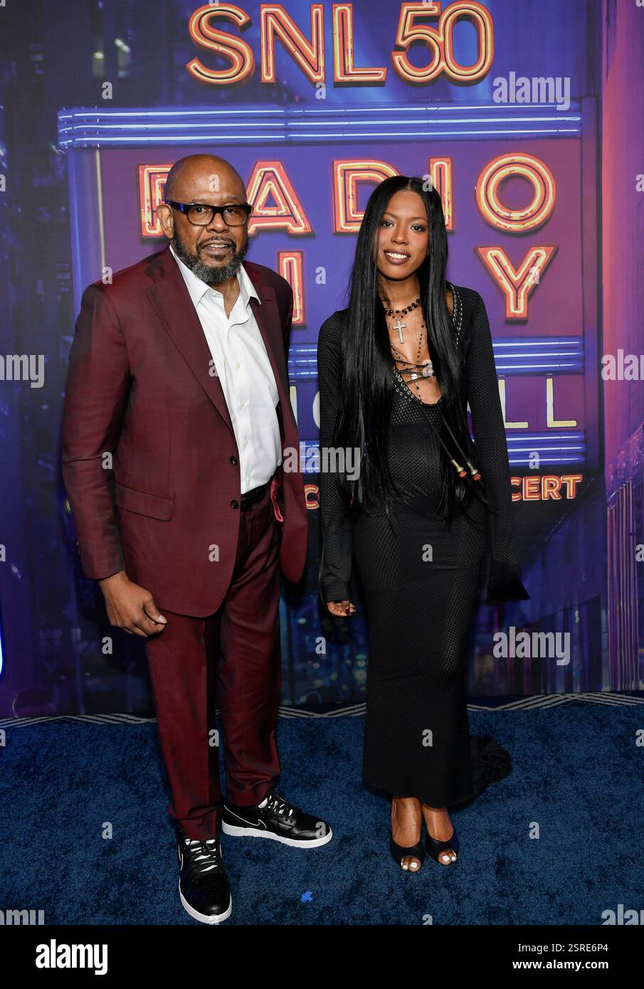 Forest Whitaker, left, and daughter True Whitaker attend the SNL50: The ...
